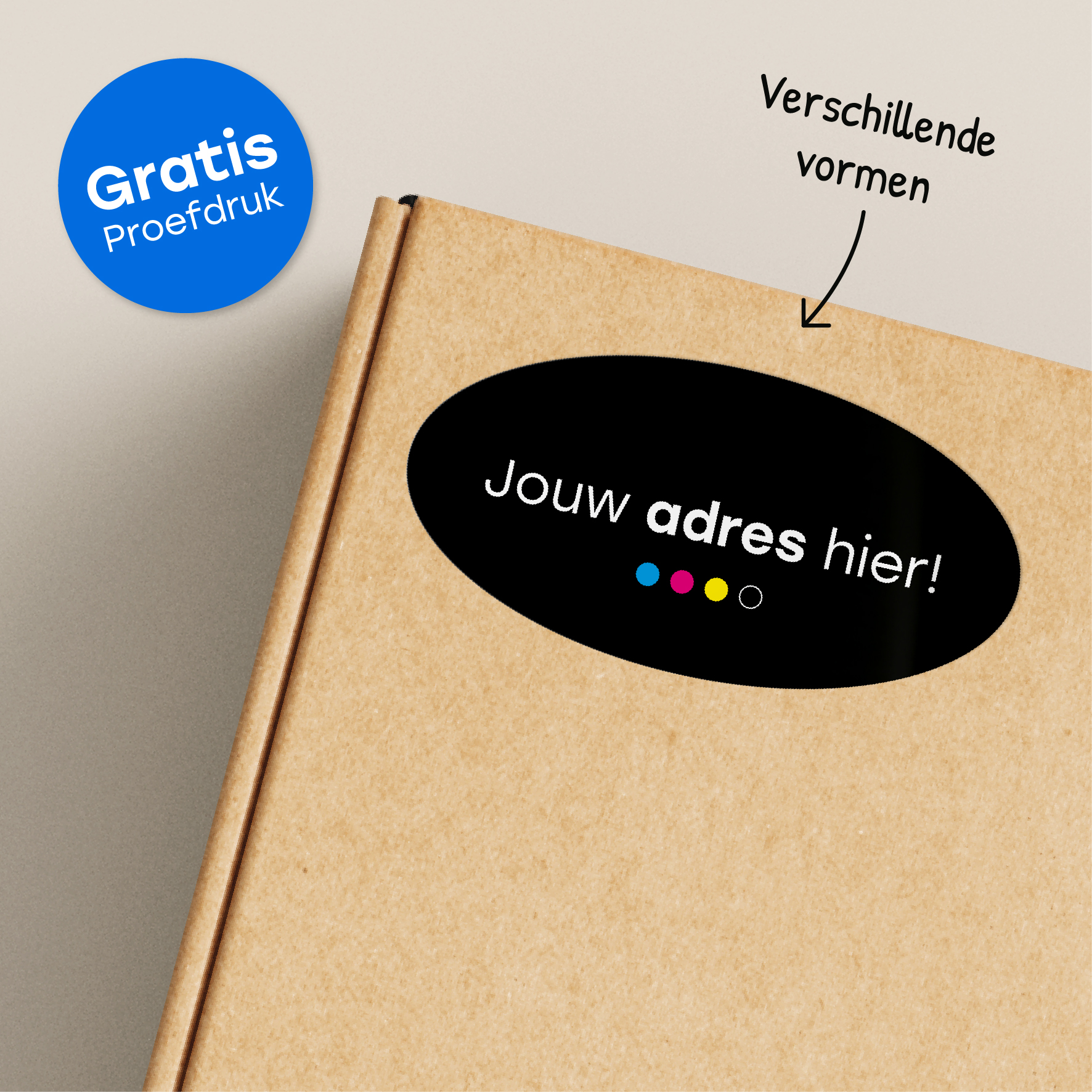 Adres stickers maken en laten drukken | Kortingsticker.nl