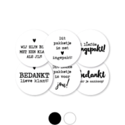 Bedankt stickers bestellen | Kortingsticker.nl